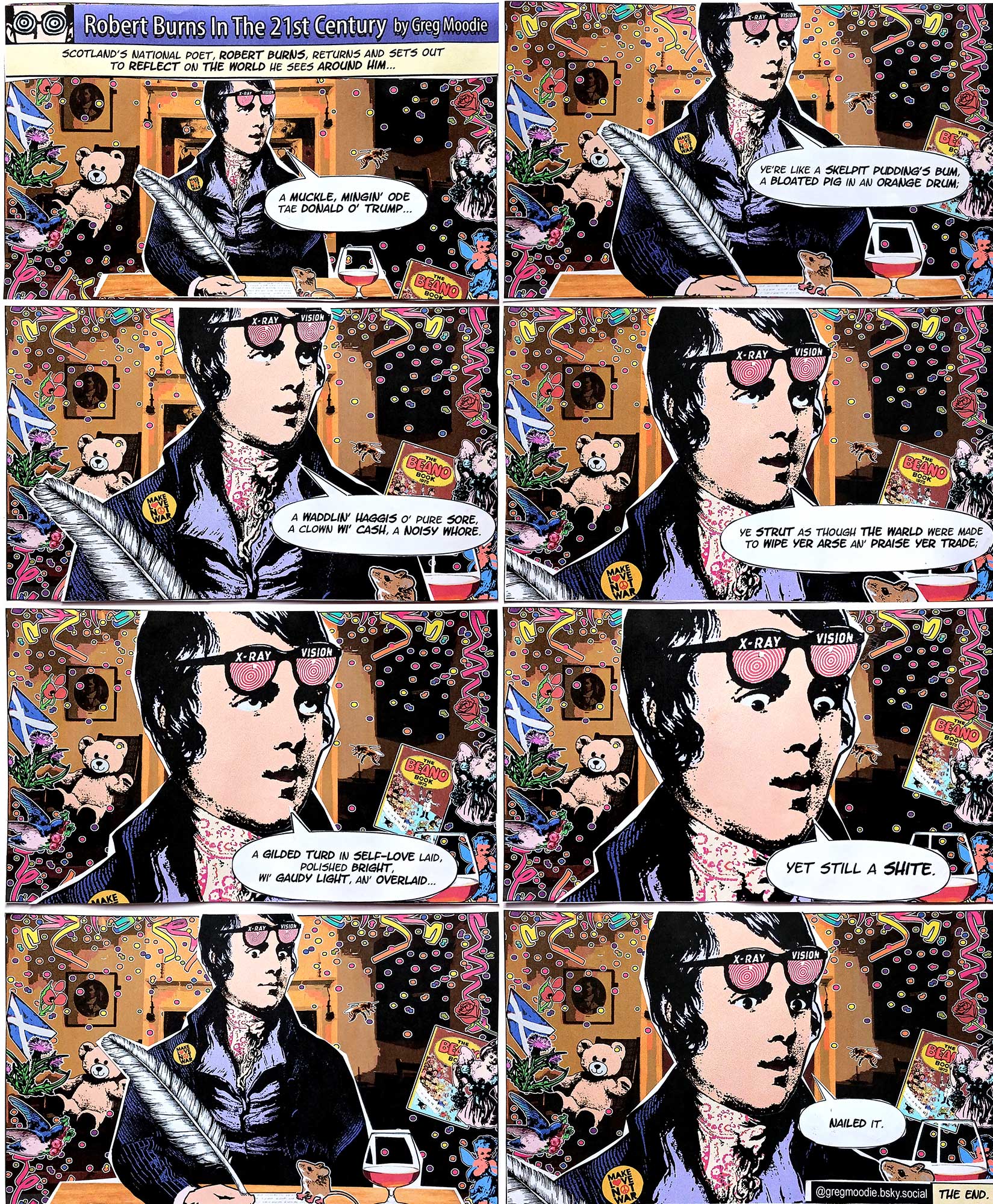 ORIGINAL ARTWORK: Robert Burns In The 21st Century | Greg Moodie
